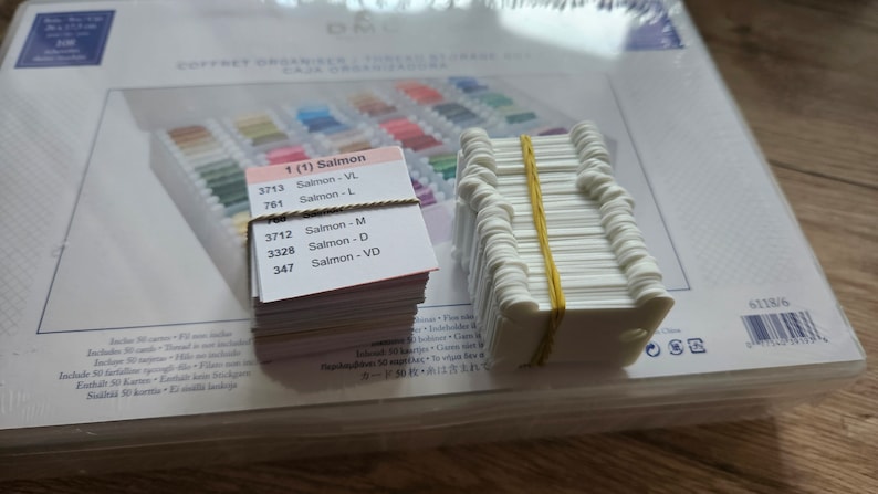 DMC Floss Embroidery Organization System Set: Printed Stitch Organizer ...