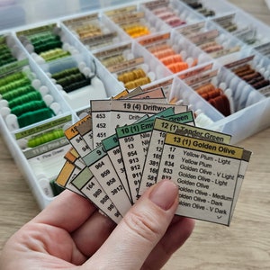 DMC Floss Embroidery Organization System | DMC Thread Charts PDF ...