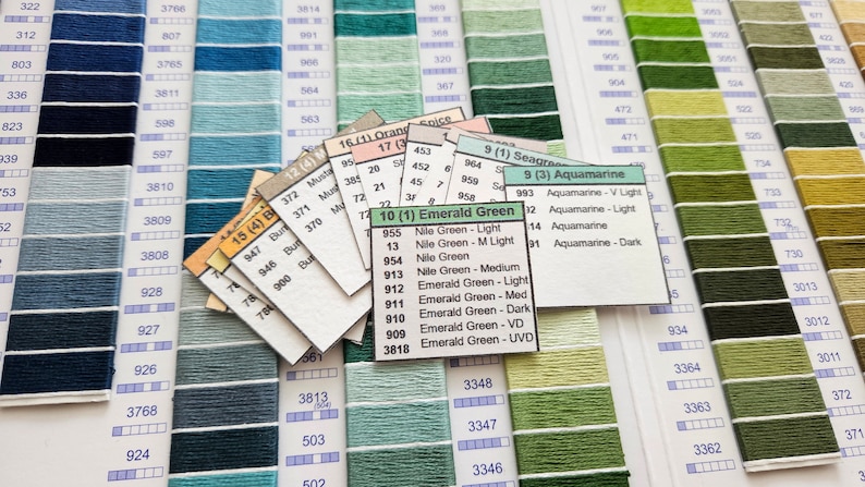 DMC Floss Embroidery Organization System | DMC Thread Charts PDF ...