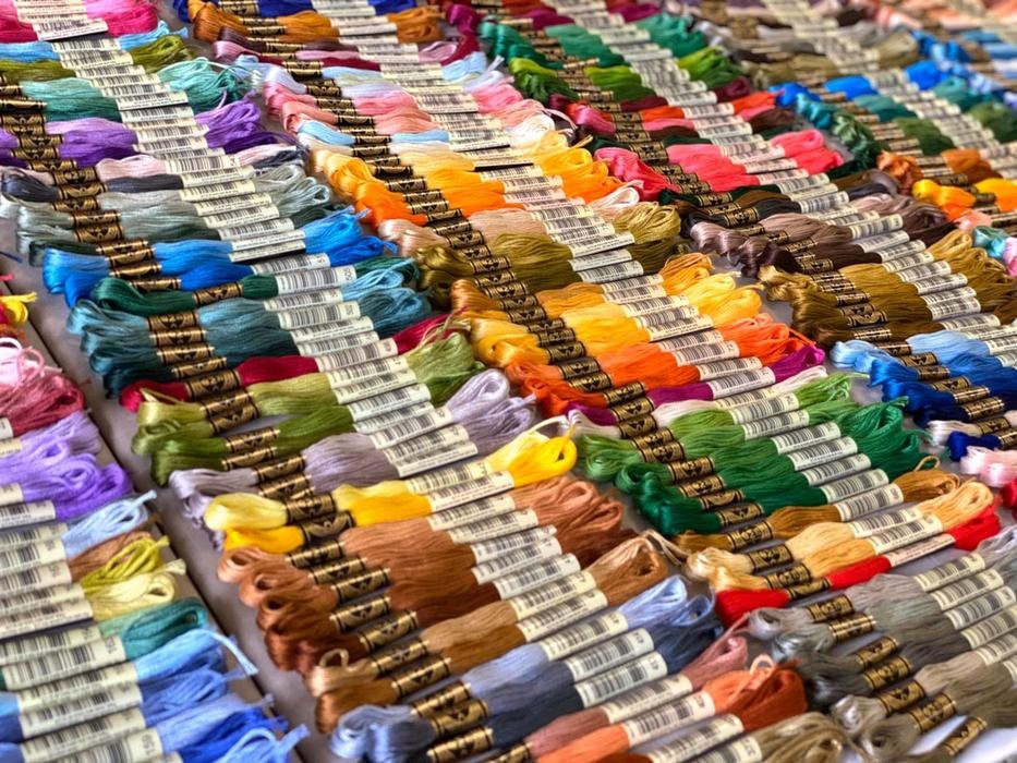 Complete Kit of DMC Floss, Embroidery Set Thread Palette Colors 1 Meter ...