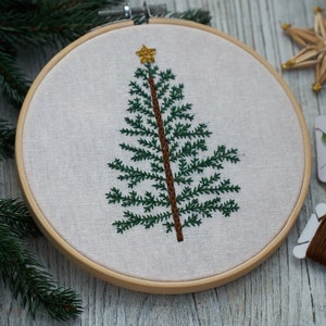 PDF Christmas Tree Hand Embroidery | Embroidery Pattern| Beginner ...
