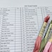 DMC Thread Color Chart: Printable Inventory Tracker (PDF Download) - Etsy