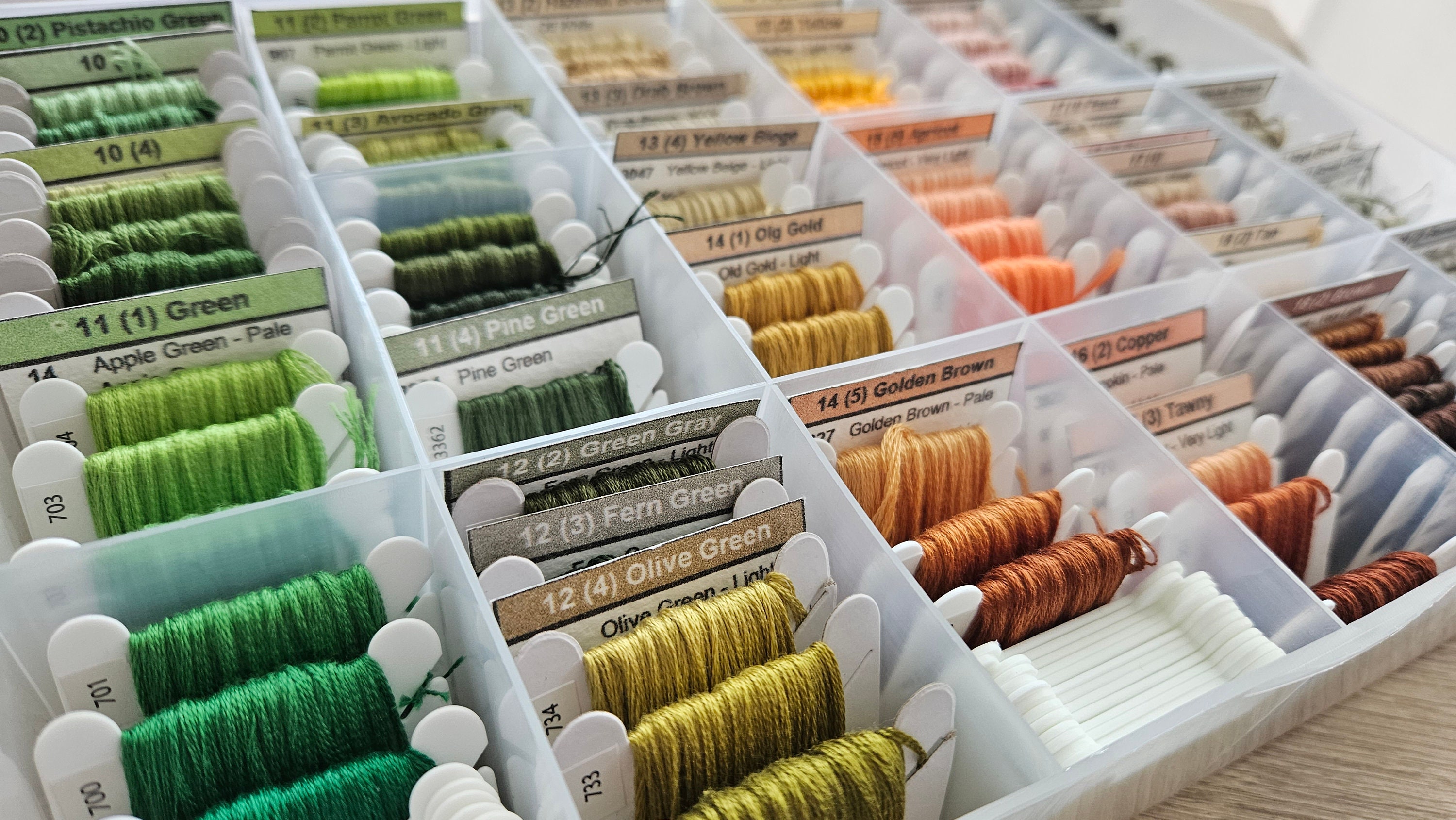 DMC Floss Embroidery Organization System Set Printed Stitch - Etsy