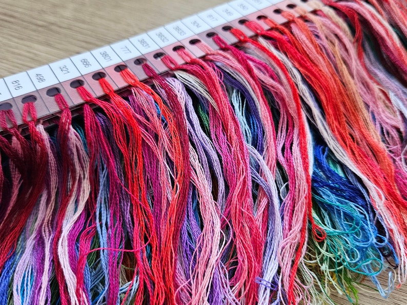 Complete Kit of DMC Floss, Embroidery Set Thread Palette Colors 1 Meter ...