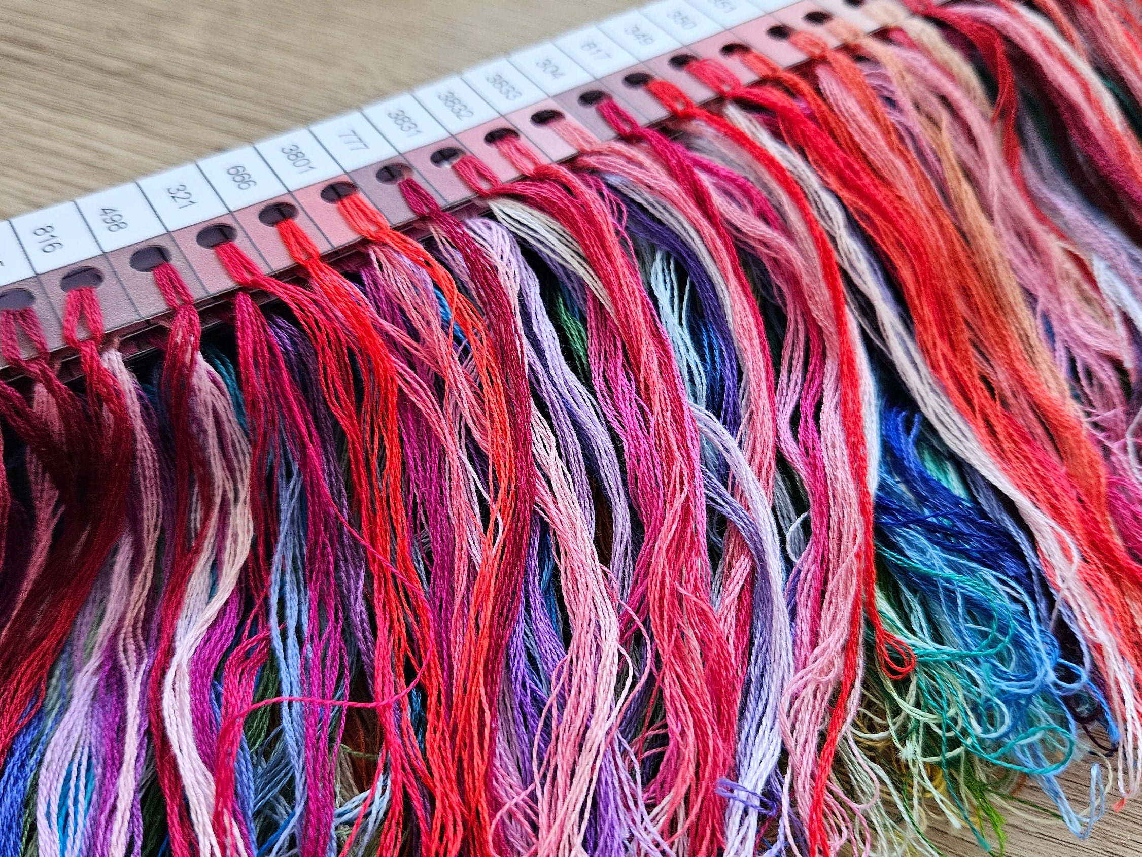 Complete Kit of DMC Floss, Embroidery Set Thread Palette Colors 1 Meter ...