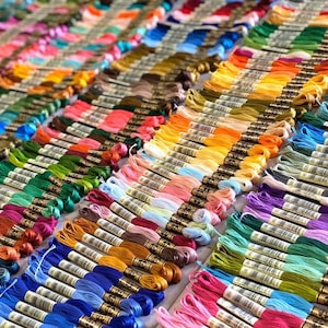Complete Kit of DMC Floss, Embroidery Set Thread Palette Colors 1 Meter ...