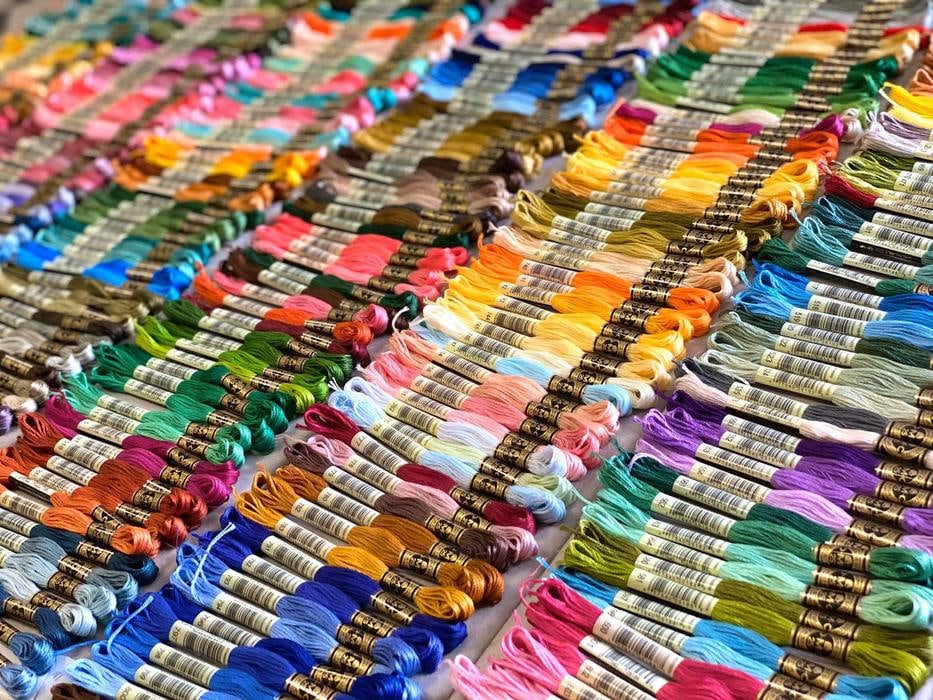 Complete Kit of DMC Floss, Embroidery Set Thread Palette Colors 1 Meter ...