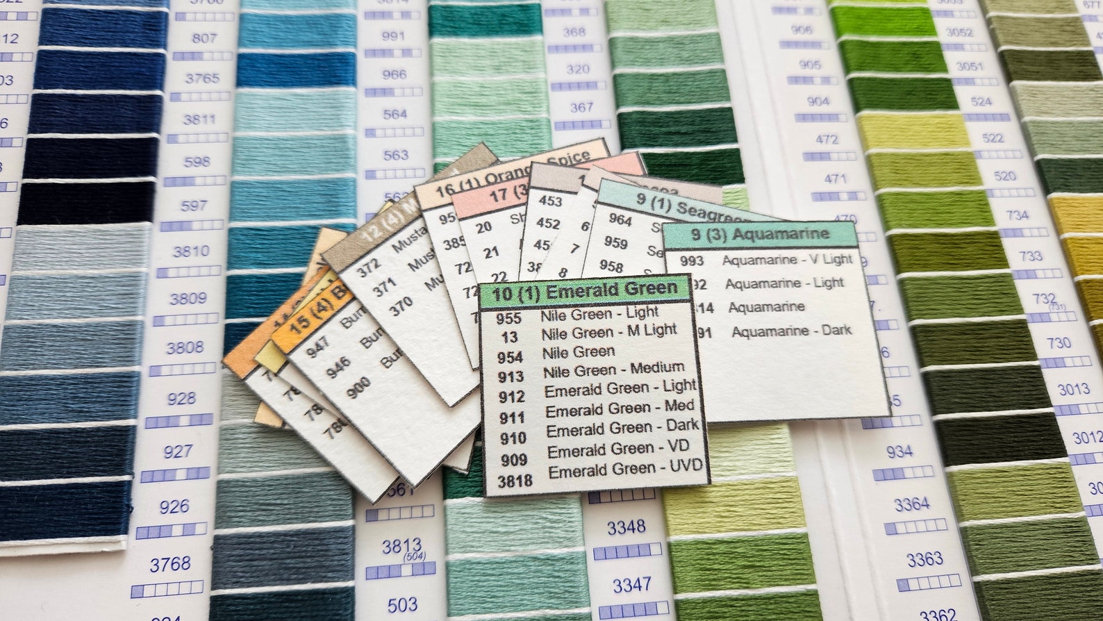 DMC Floss Embroidery Organization System | DMC Thread Charts PDF ...