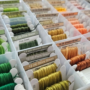 DMC Floss Embroidery Organization System | DMC Thread Charts PDF ...