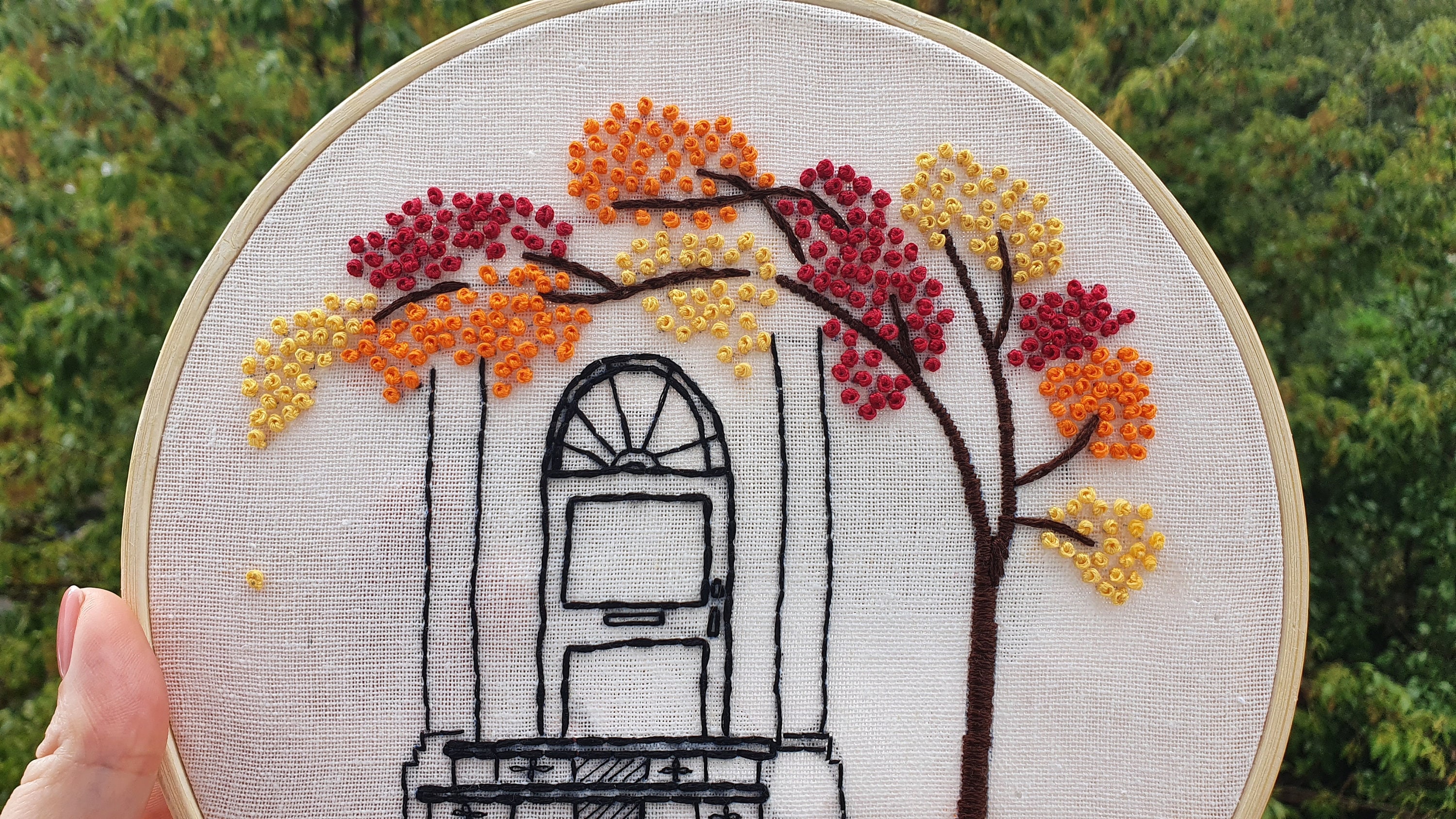 PDF Patternvideo Tutorial Autumn Tree Hand Embroidery - Etsy