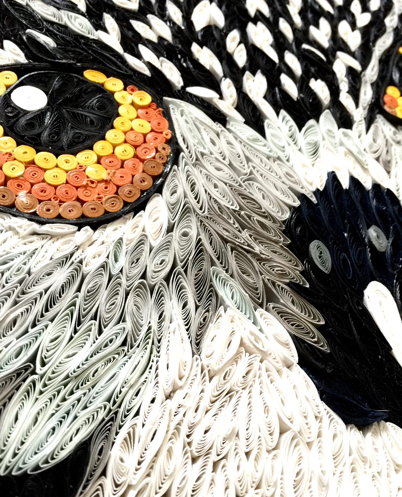 Quilled, Paper Art, Eagle Owl, Animal, Owl, Mosaic, Picture, 1st ...