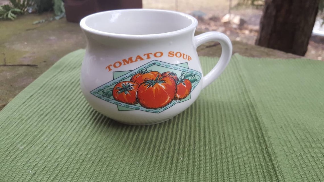 Vintage Tomato Soup Mug | Etsy