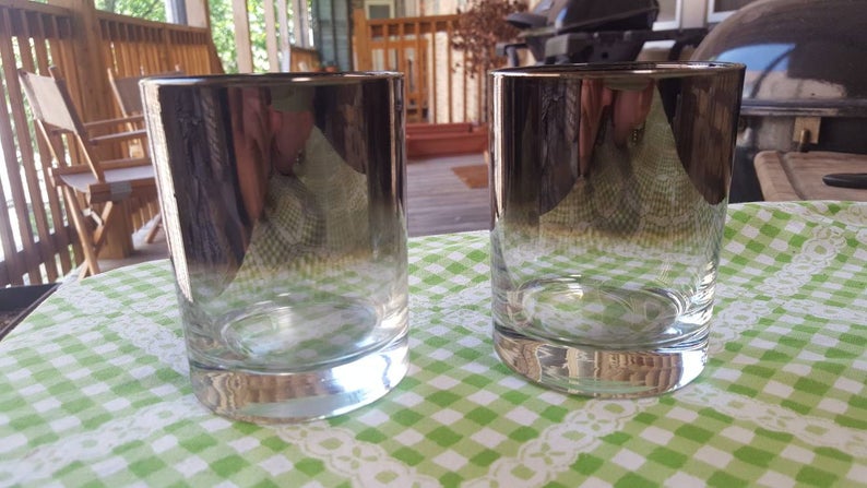 Queens Lusterware Ice Bucket and Rocks Glass Set 1960s - Etsy