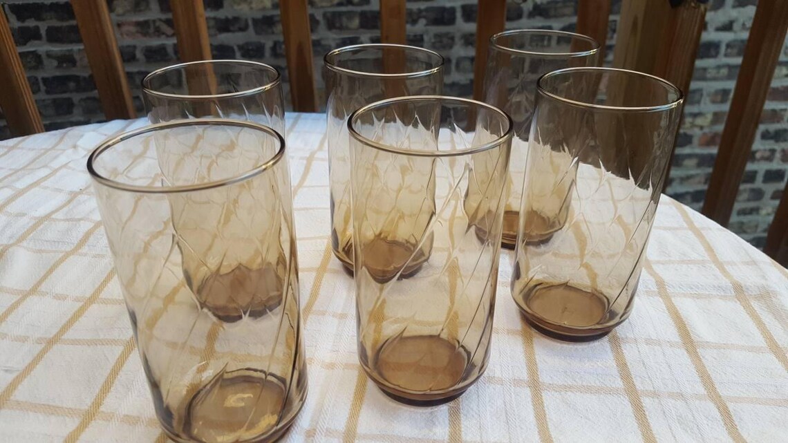 Vintage Libbey Glassware Tumblers Water Glasses Set of 6 - Etsy