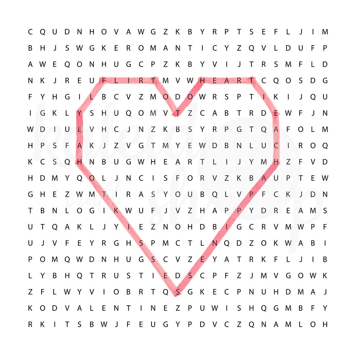 Printable Minimalist Wall Art Search for Love Words Set of - Etsy