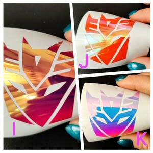 Small Robot Iridescent Vinyl Decal, Laptop Sticker, Bike Sticker ...