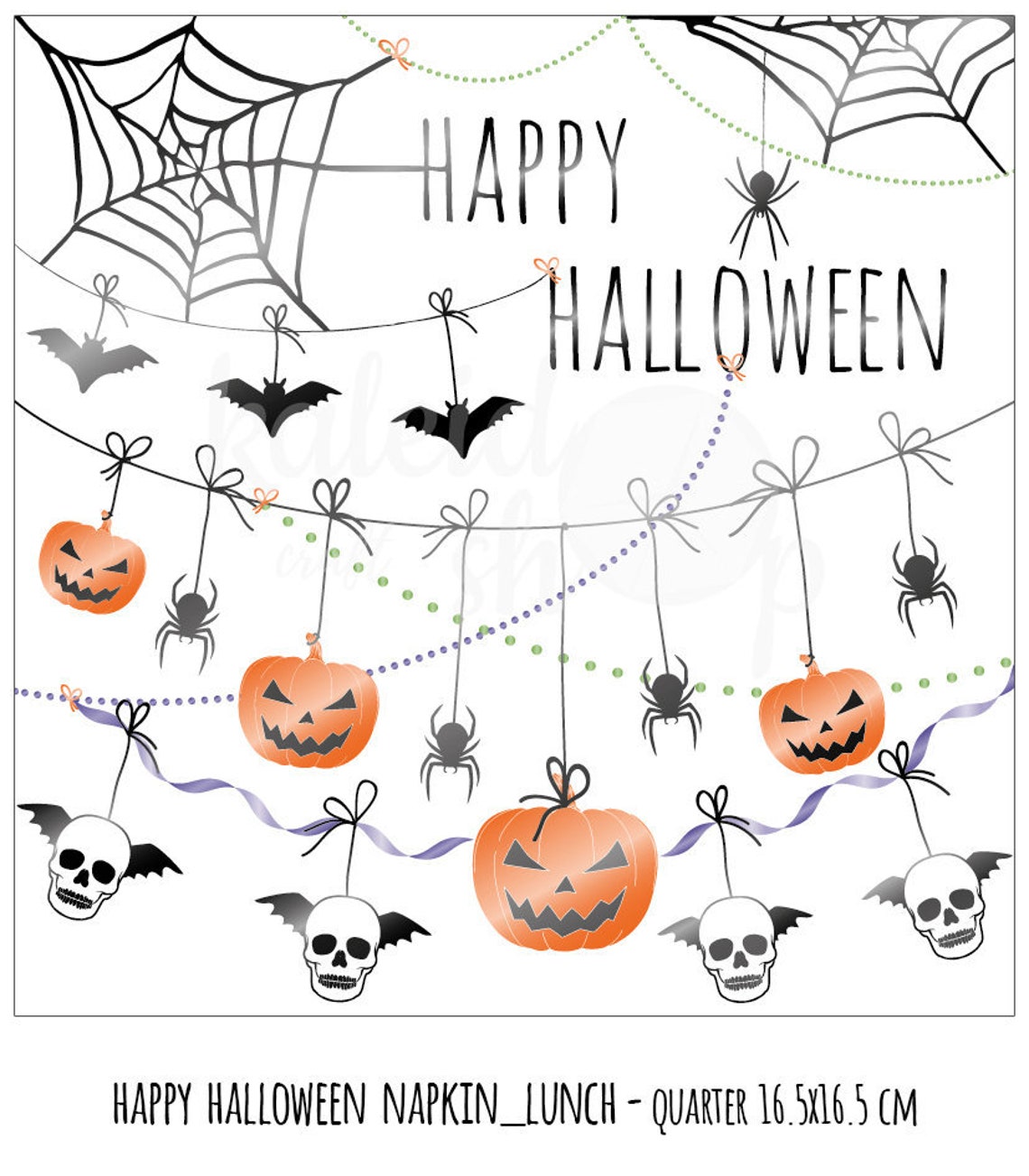 Happy Halloween, Digital Seamless Patterns, Metallic Color, Pattern for ...