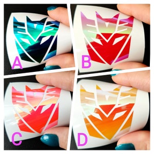 Small Robot Iridescent Vinyl Decal, Laptop Sticker, Bike Sticker ...