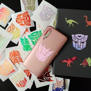 Small Robot Iridescent Vinyl Decal, Laptop Sticker, Bike Sticker ...