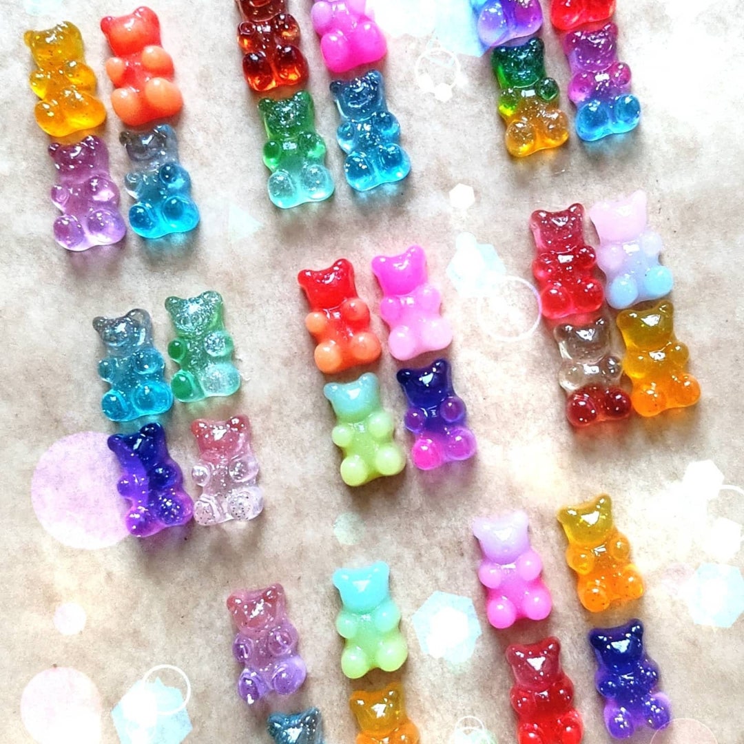 Jelly Bear Magnets Set of 4 Gummy Bear Magnets Office - Etsy