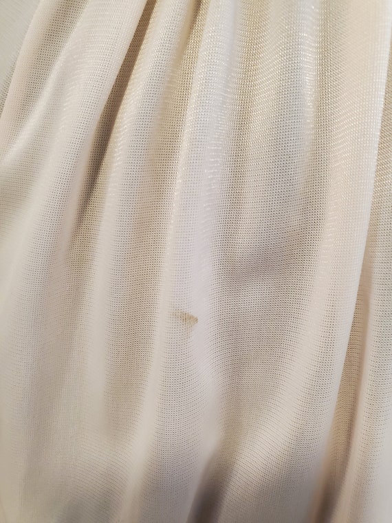 Vintage 1960s or 1970s sheer light pink nylon tricot … - Gem