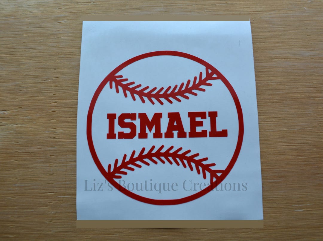 Baseball Decal, Name Decal, Vinyl Sticker, Yeti Baseball Custom Decal ...