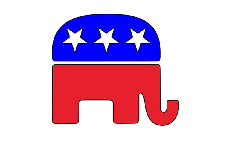Republican Elephant Decal, American Decal, Patriotic Decal, Political ...