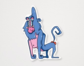 Baboon Lifeline Window Decal Sticker J547 - Etsy