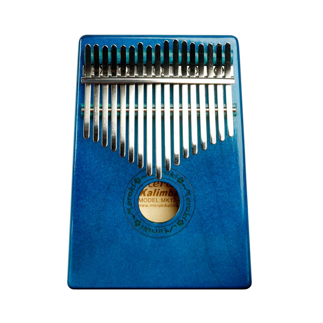Blue Meraki Kalimba 17 Key Thumb Piano Instrument - Etsy
