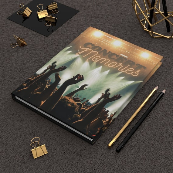 Hardcover Concert Memories Lined Matte Journal Gift for - Etsy