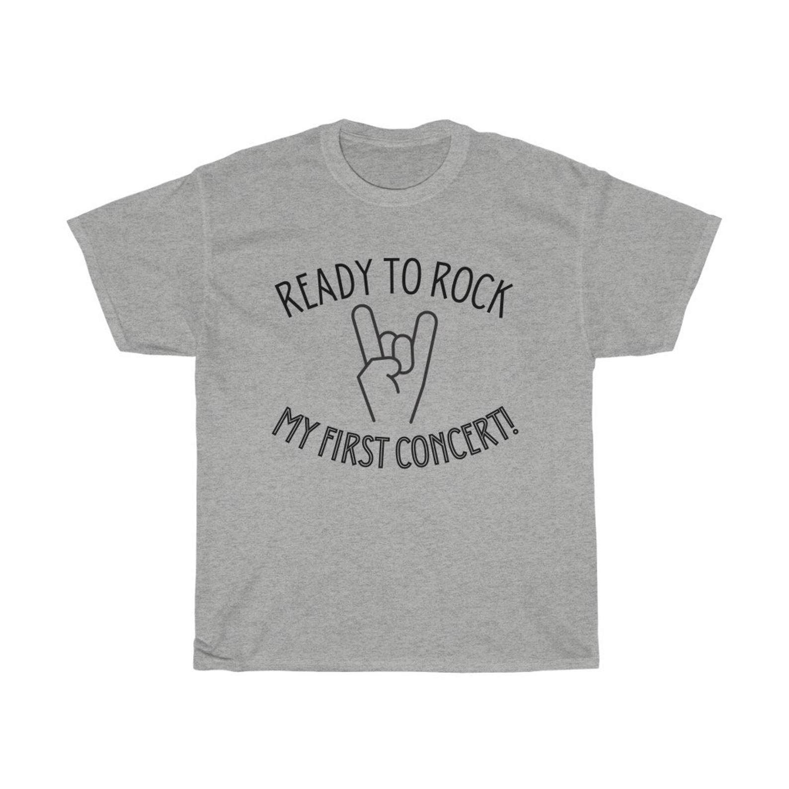 Ready to Rock My First Concert! Older Kids/tweens Heavy Cotton T-shirt ...