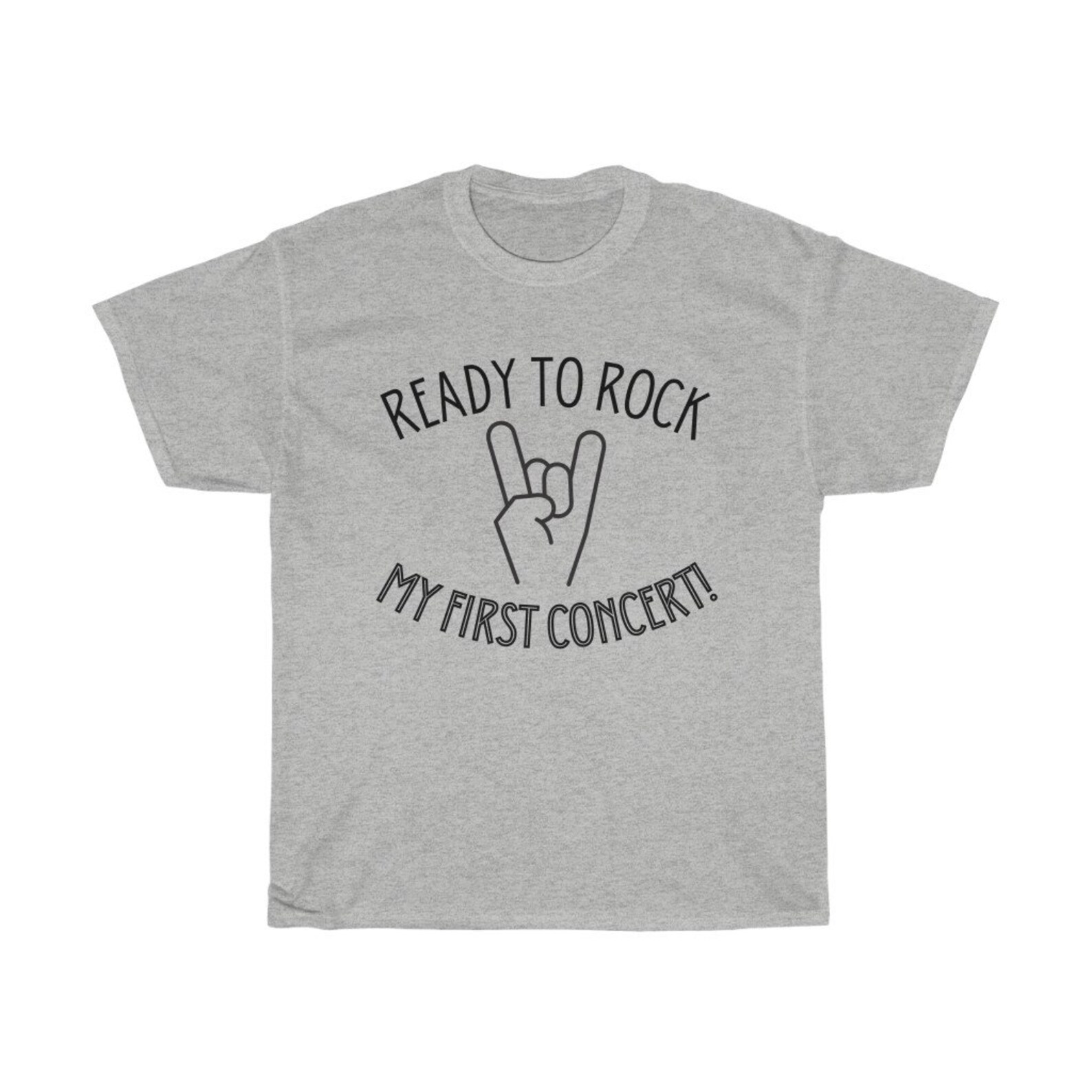 Ready to Rock My First Concert! Older Kids/tweens Heavy Cotton T-shirt ...