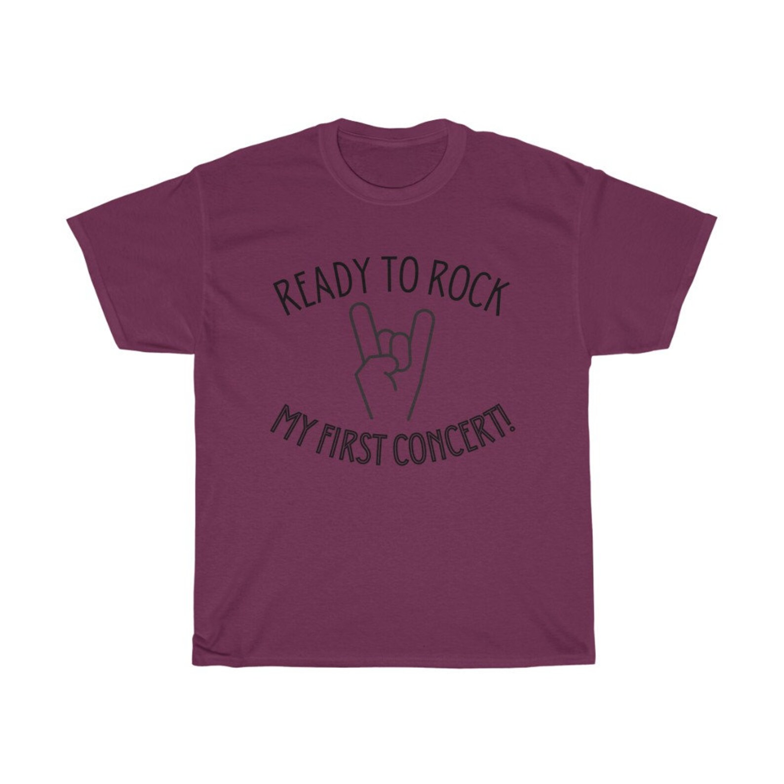 Ready to Rock My First Concert! Older Kids/tweens Heavy Cotton T-shirt ...