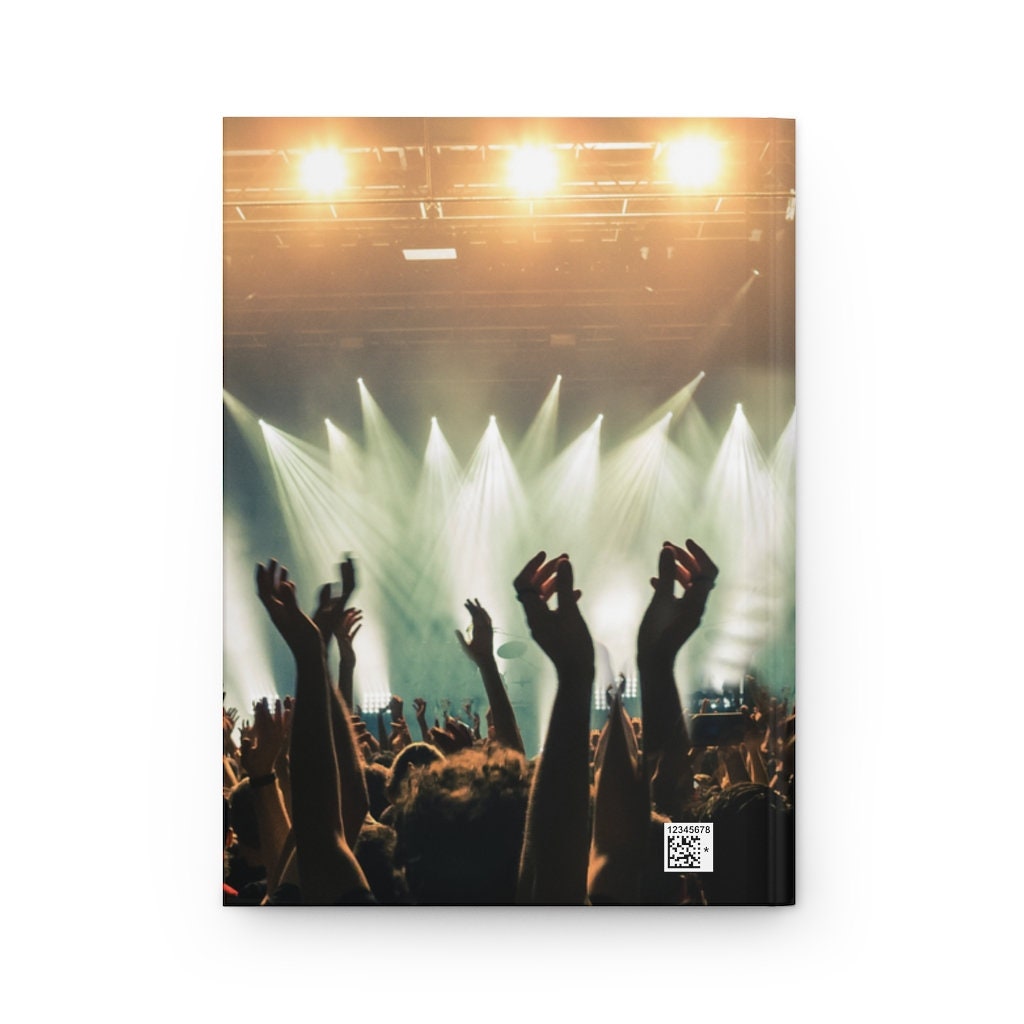 Hardcover Concert Memories Lined Matte Journal Gift for Music Lovers ...