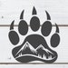 Bear Decal - Bear Paw Decal - Bear Paw Sticker - Bear Car Decal - Bear ...