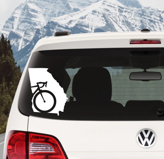Georgia Road Bike Vinyl Decal Road Bike Decal Car Bike | Etsy