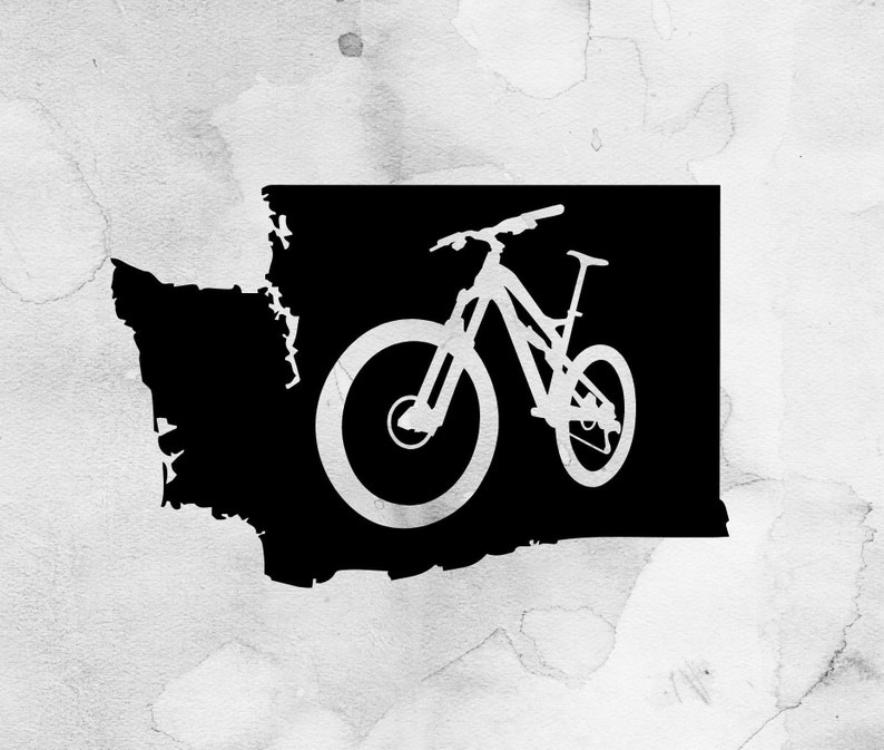 State of Washington Washington Decal Bike Decal - Etsy