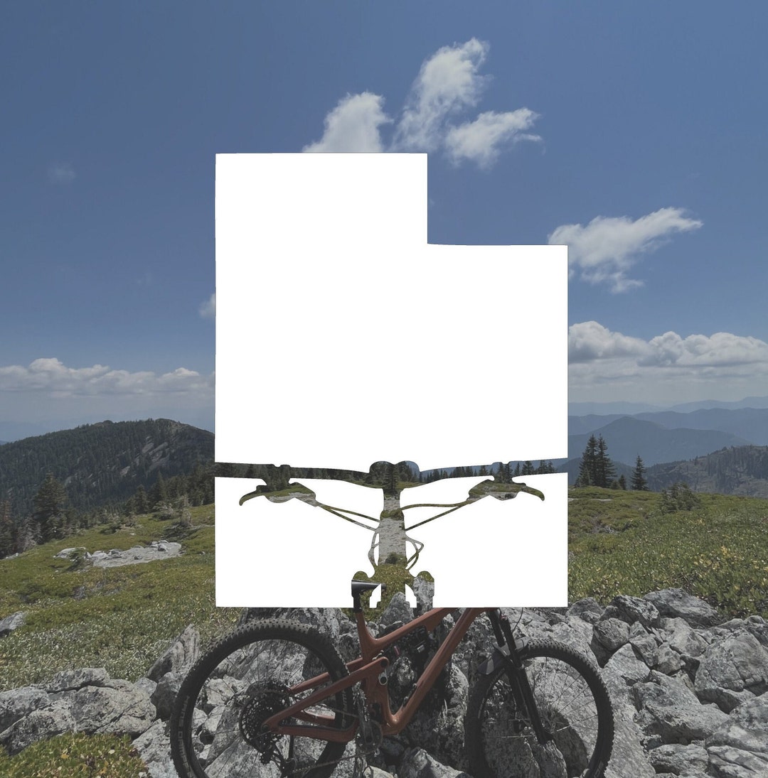 Utah Mountain Bike Decal - Utah Decal - Mountain Bike Vinyl Decal - Etsy