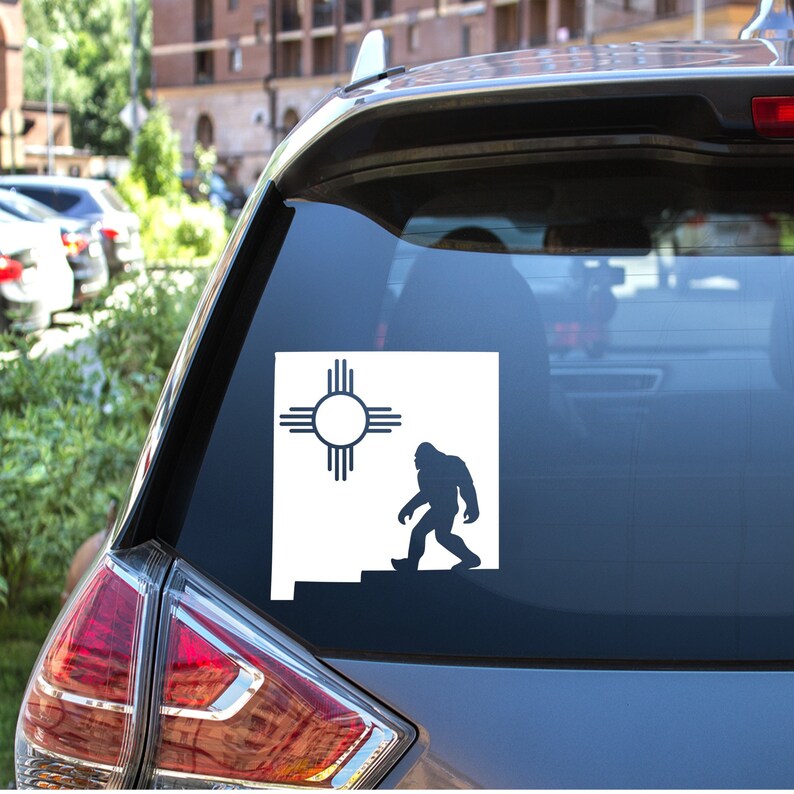 New Mexico Decal New Mexico Bigfoot Zia Decal Sasquatch | Etsy