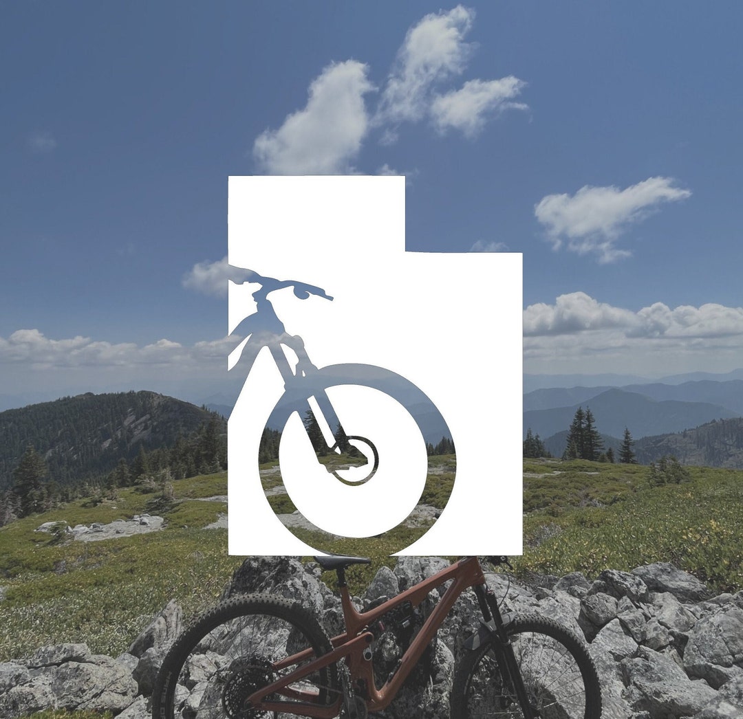 Utah Mountain Bike Vinyl Car Decal Mountain Bike Gift Idea - Etsy Norway