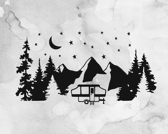 Personalized Fiberglass Trailer Car Window Vinyl Decal Scamp Camper ...