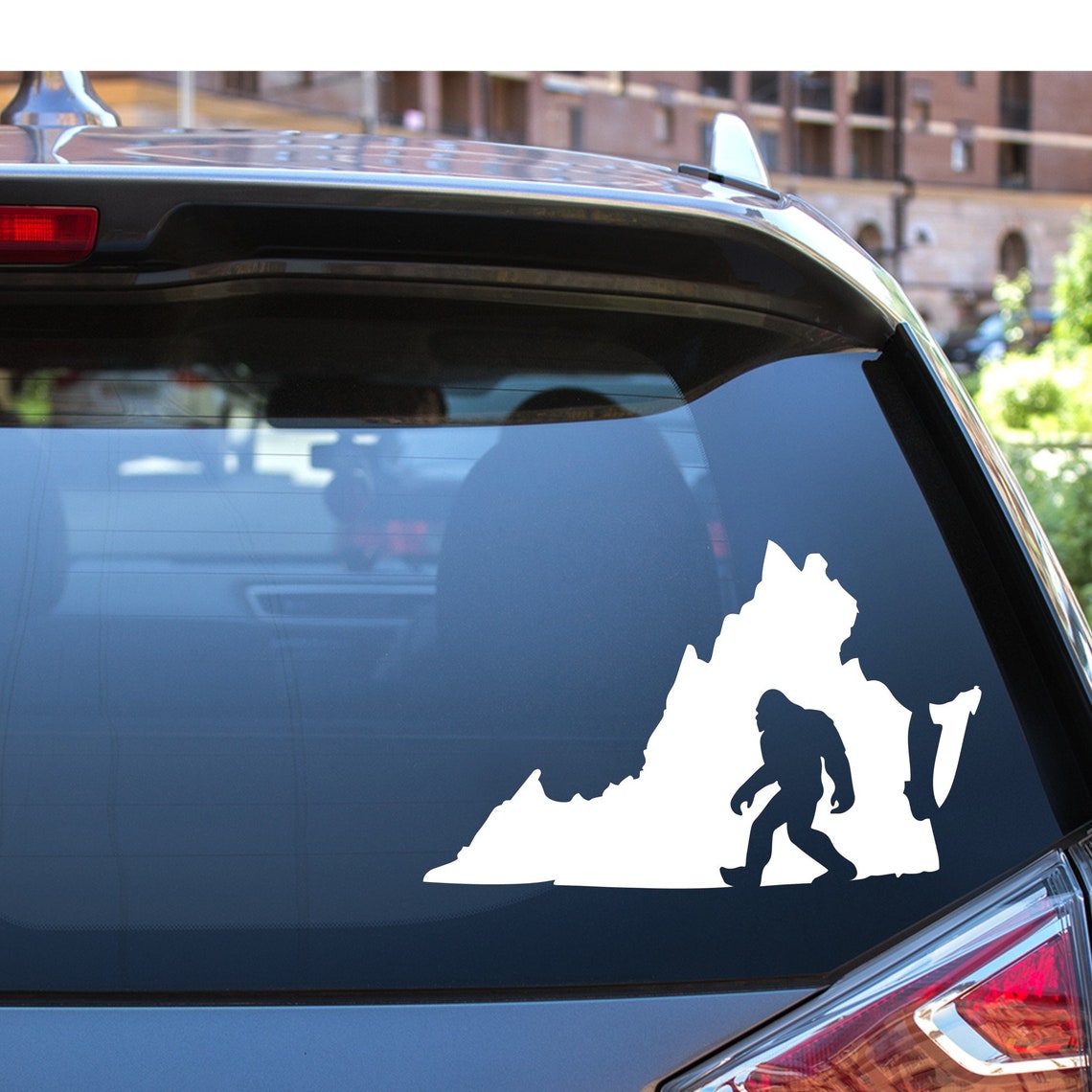Virginia Sasquatch Bigfoot Vinyl Car Decal Holiday Gift Idea | Etsy