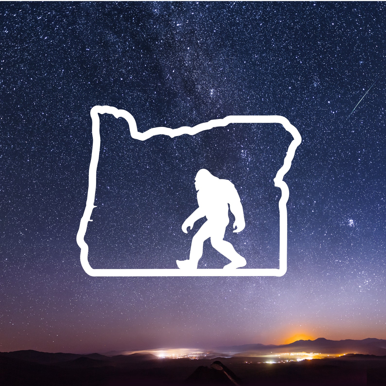 Oregon Bigfoot Vinyl Car Decal Oregon Bigfoot Gift Idea - Etsy
