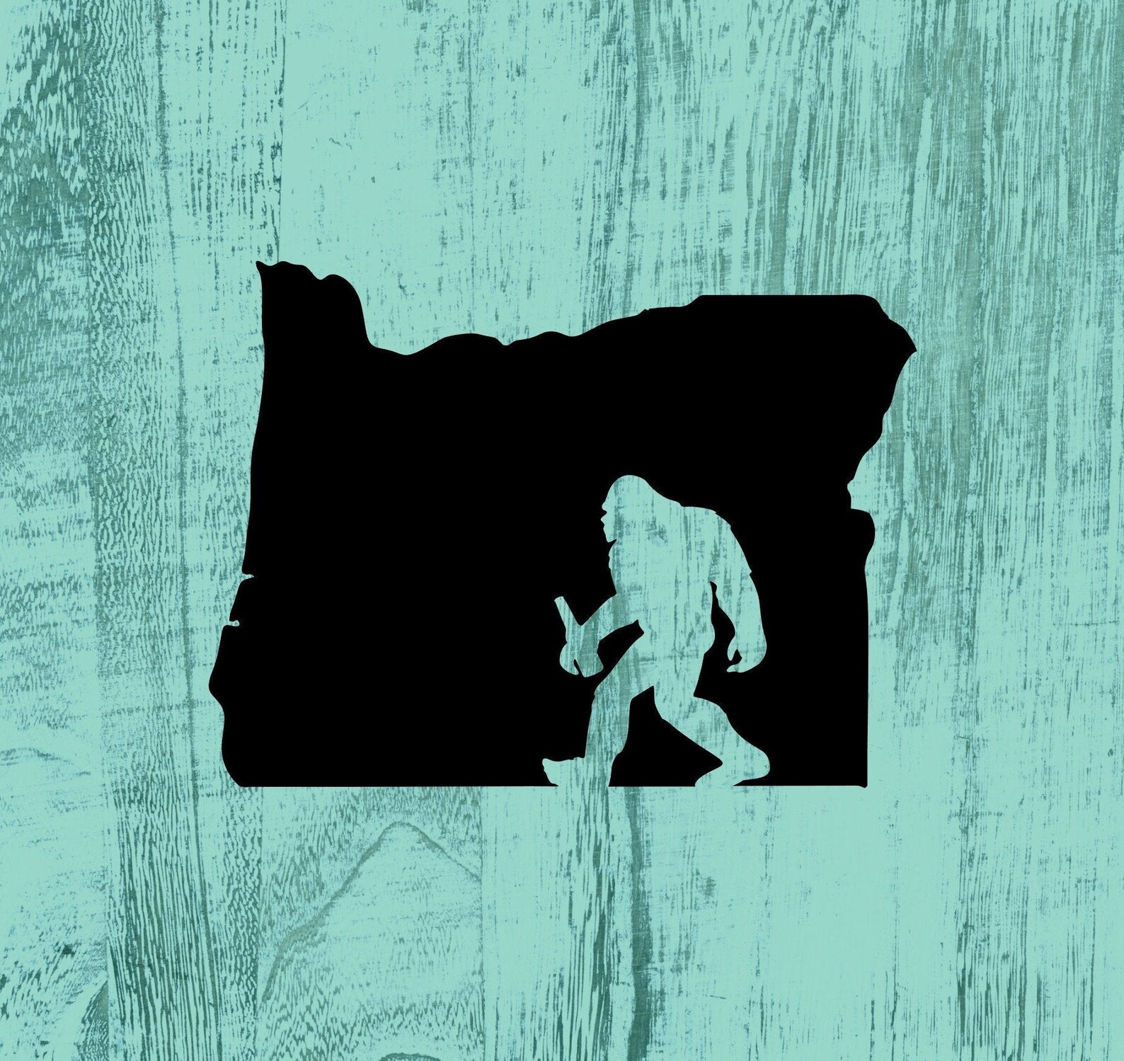 Oregon Sasquatch With Beer Sticker bigfoot With Beer - Etsy