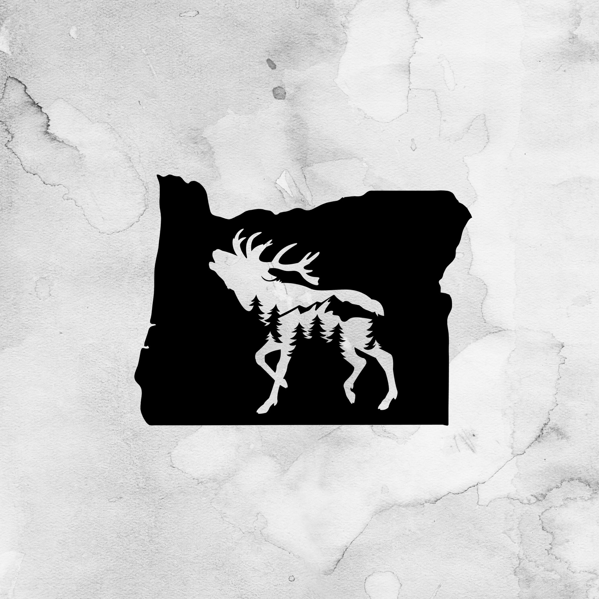 Oregon Elk Car Decal Oregon Sticker Oregon Decal Elk | Etsy