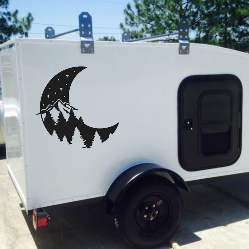 Crescent Moon Decal - Etsy