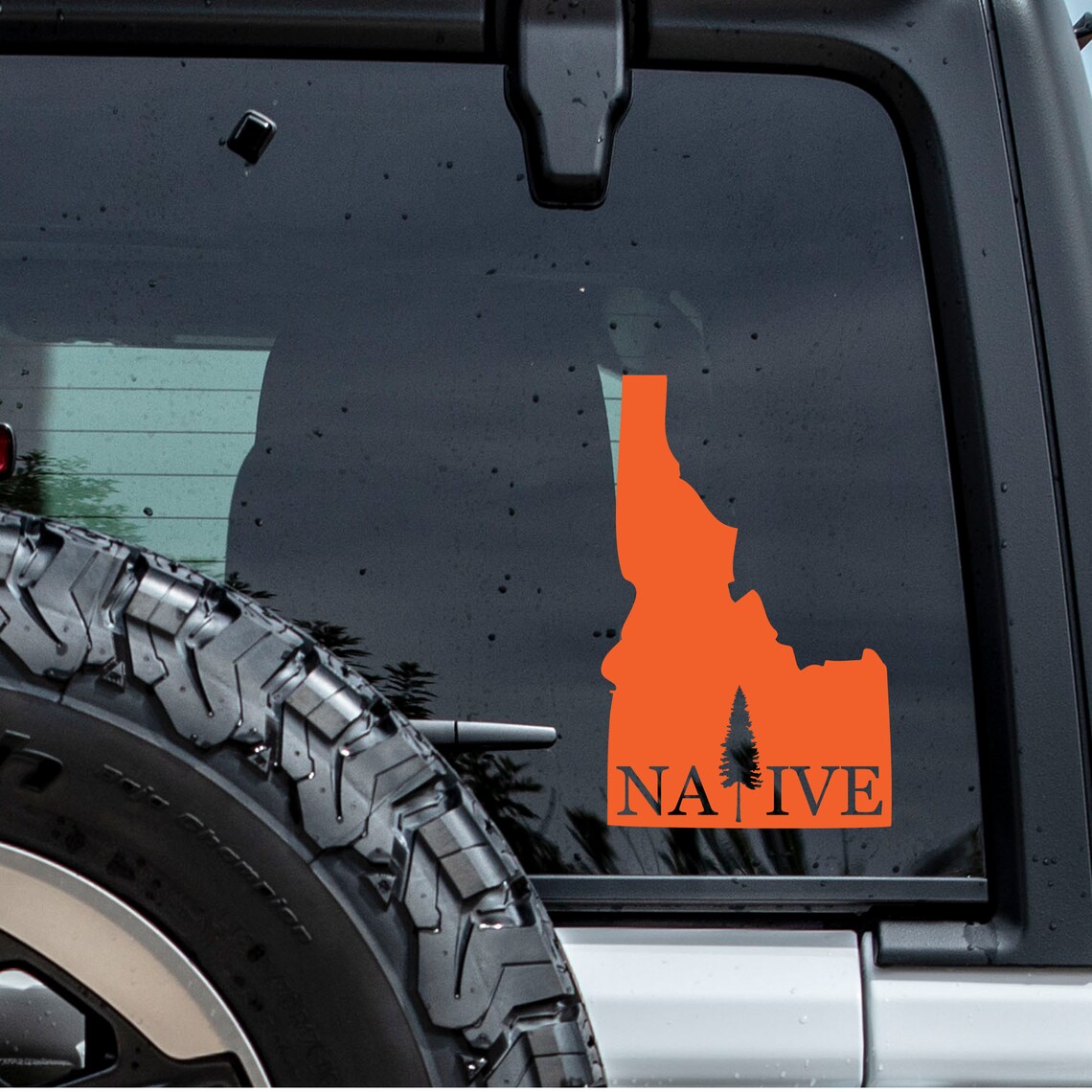 PNW Decal Idaho Native Car Decal Idaho Native State Car | Etsy
