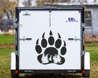 Bear Paw Grizzly Brown Bear 5 Vinyl Decal Window Sticker - Etsy