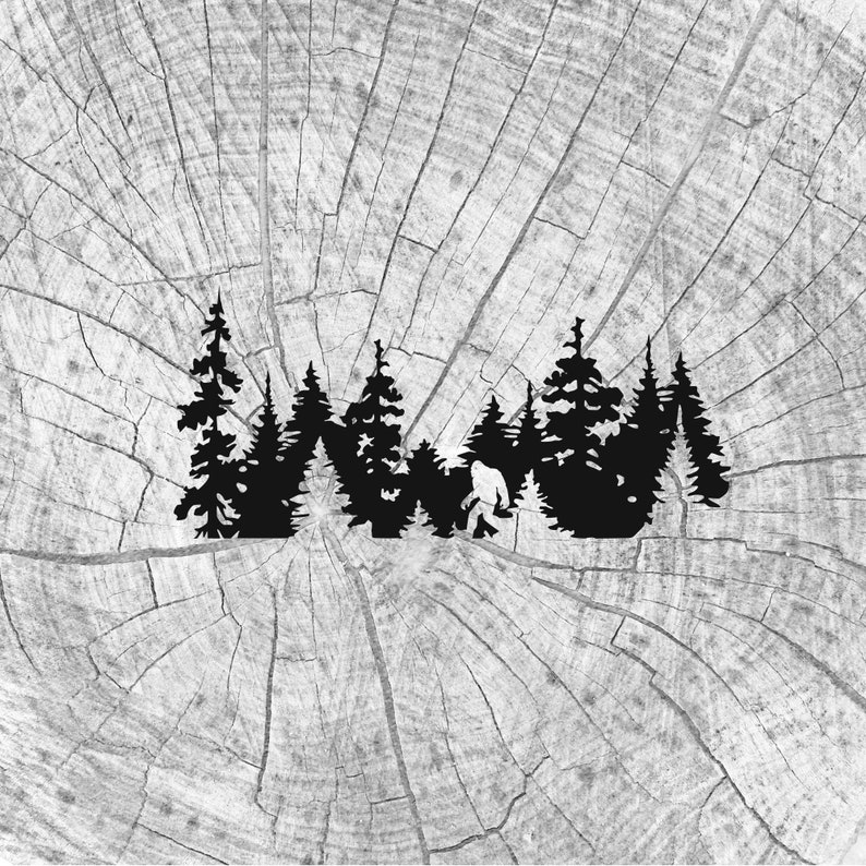 RV Decal Bigfoot Tree Decal Bigfoot Decal Sasquatch - Etsy
