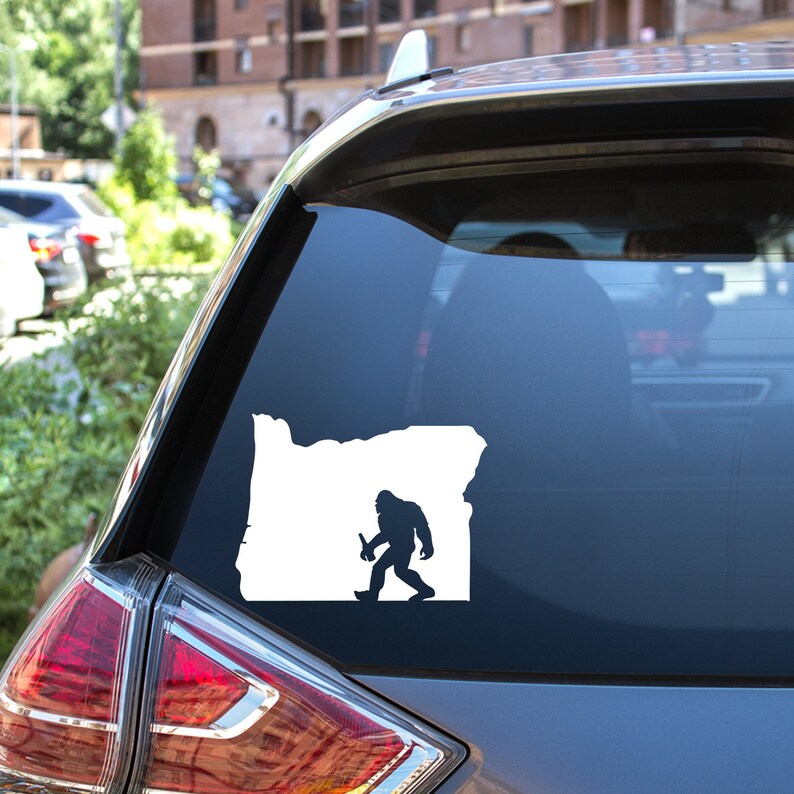 Oregon Sasquatch With Beer Sticker Oregon Bigfoot With Beer | Etsy